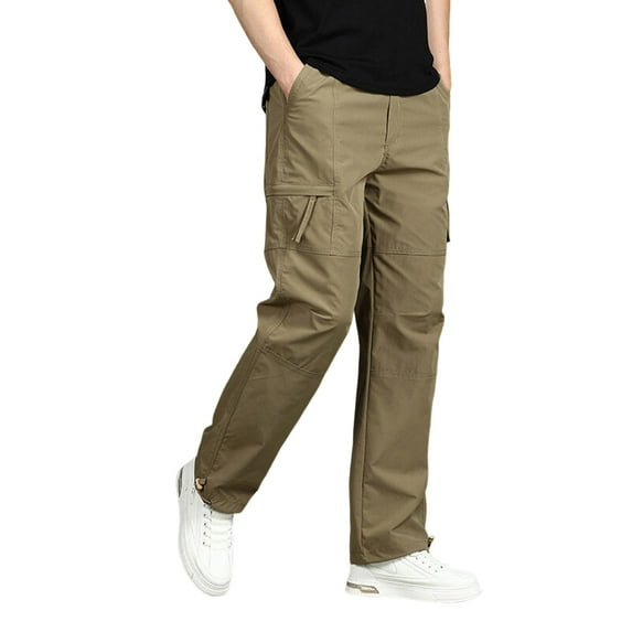 CLOISE Cargo Pants for Men with Pockets Big and Tall High Waist ...