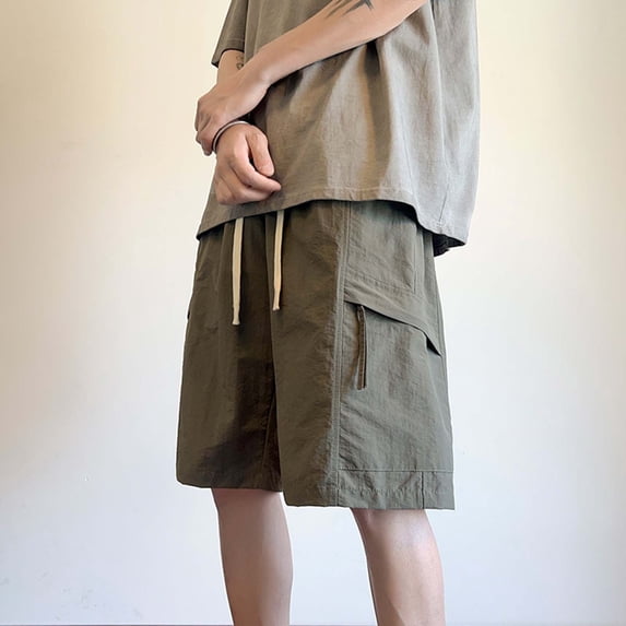 CLOISE Cargo Shorts for Men Knee Length with Pockets Big and Tall ...