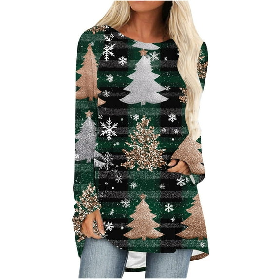 CLOISE Cute Tops for Women Trendy Plus Size Crew Neck Shirt Tunic ...