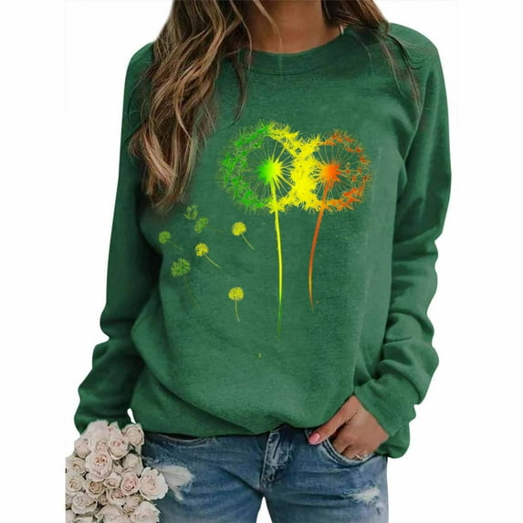 CLOISE Fall Sweatshirts for Women Lightweight Crew Neck Tops Graphic ...