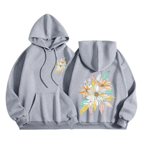 CLOISE Hoodies for Women Lightweight Sweatshirt Tunic Graphic Long ...