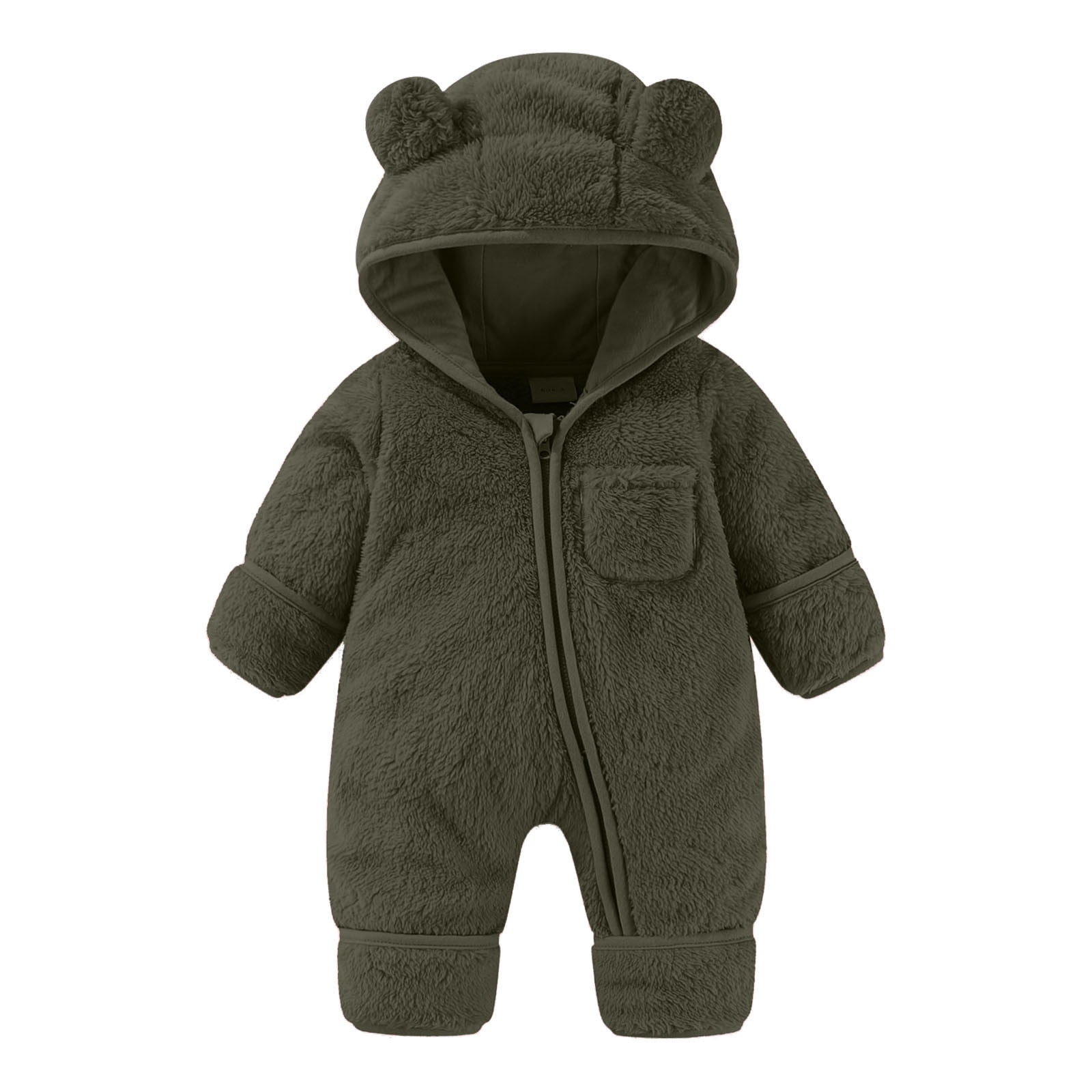 CLOISE Infant One Piece Pajamas Flannel Fleece Zipper Long Sleeve ...