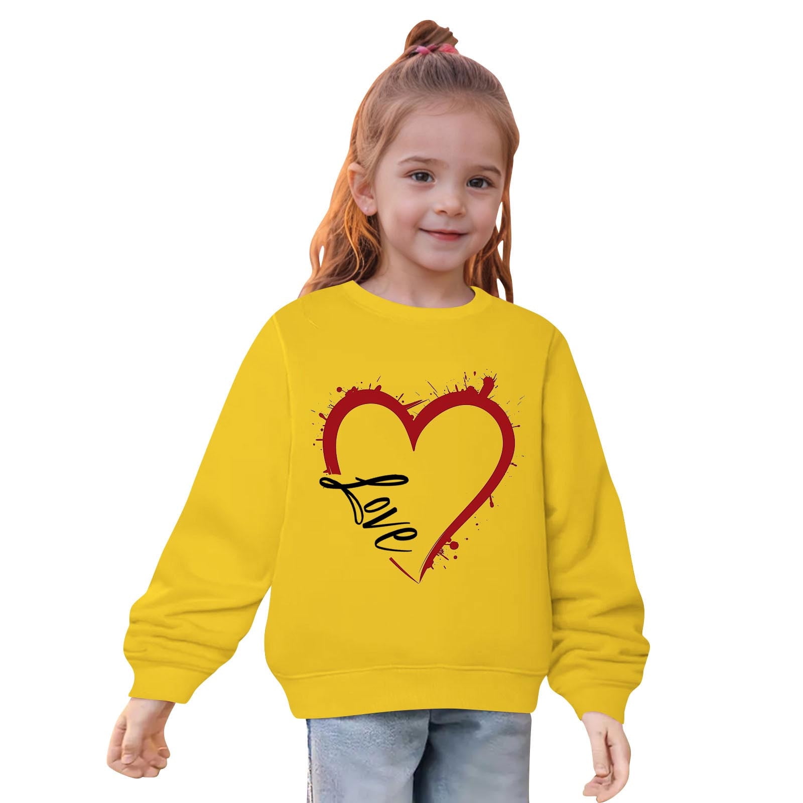 CLOISE Kids Sweatshirts for Girls Boys Toddler Long Sleeve Crew Neck ...