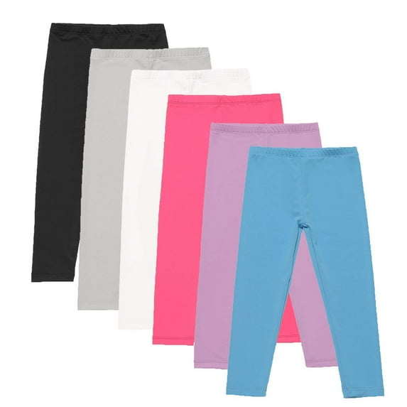 CLOISE Leggings for Boys Girls 6 Pack Full Length Tights Stretchy ...