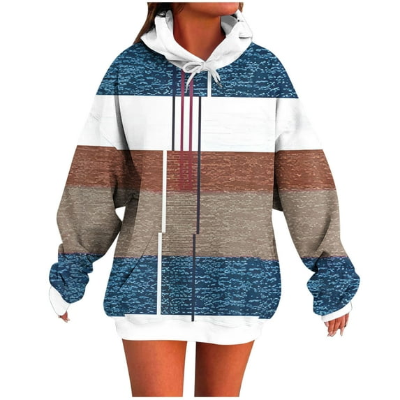 CLOISE Lightweight Hoodies for Women Pockets Hooded Sweatshirt Tunic ...