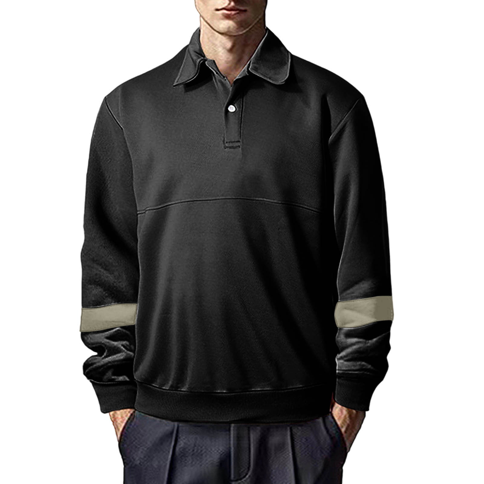 CLOISE Long Sleeve Button up Shirts for Men Big and Tall Collared Tops ...