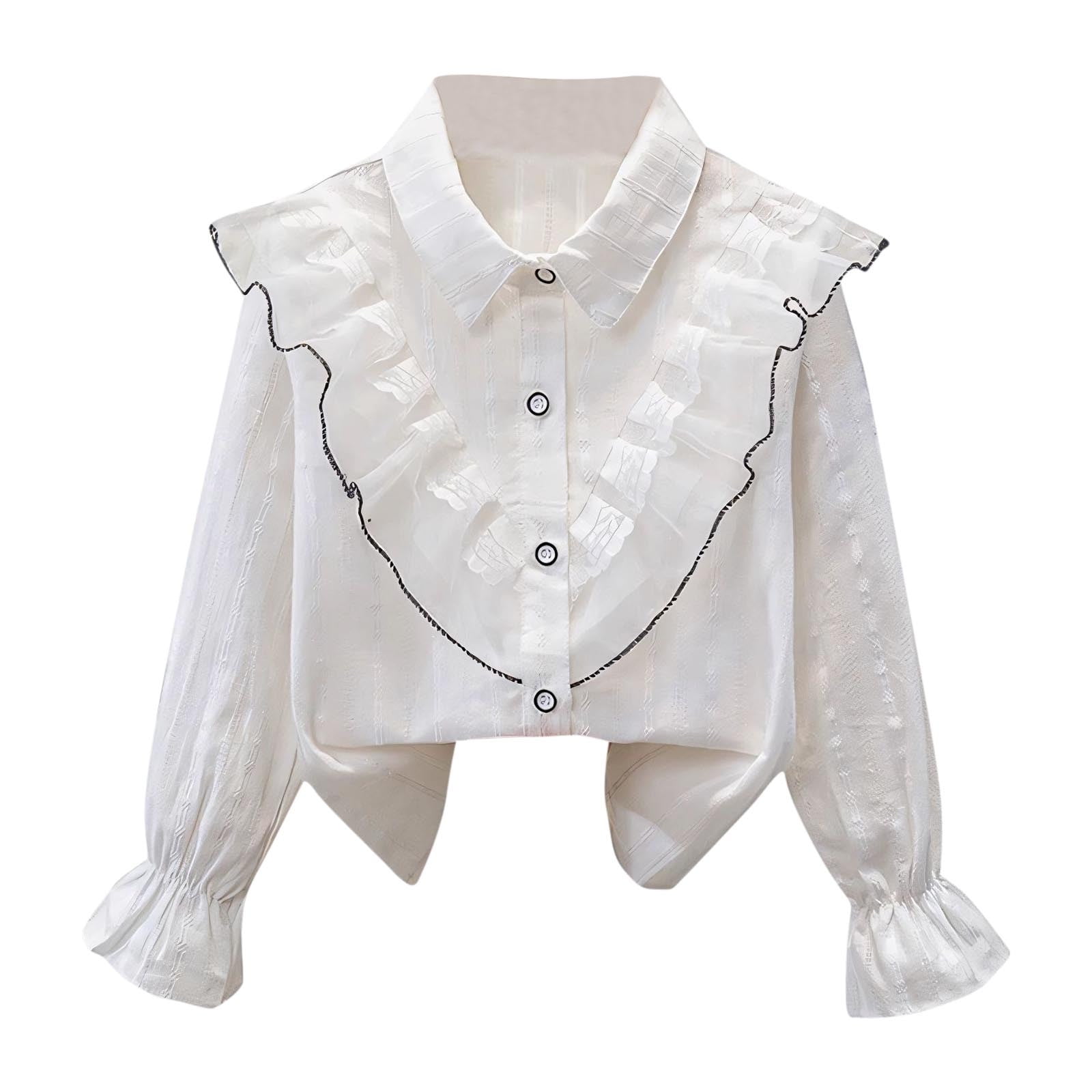 CLOISE Long Sleeve Shirt Boys Girls Kids Collared Tops Solid Color ...