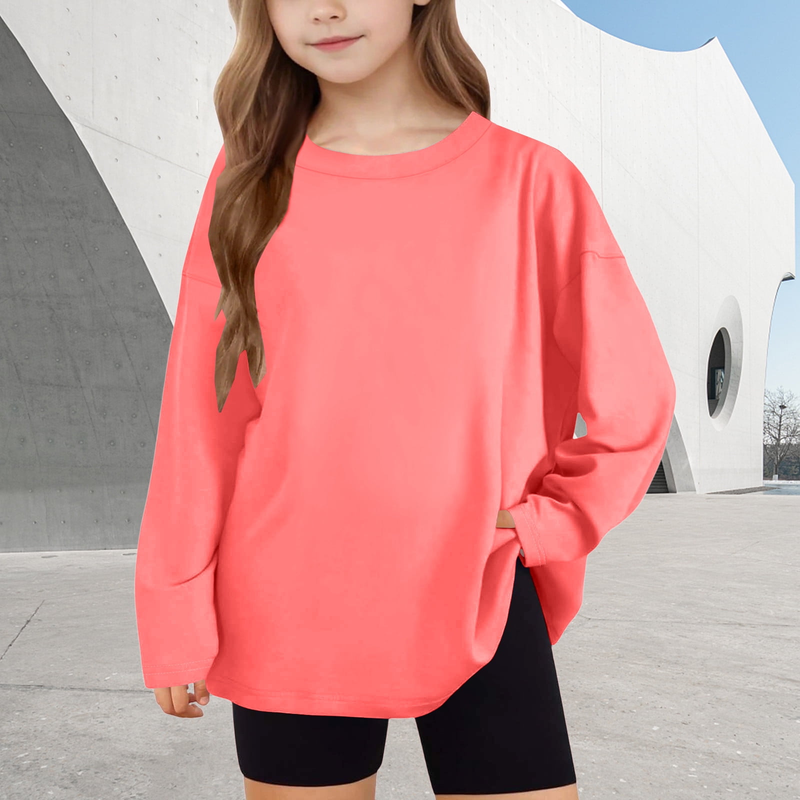 CLOISE Long Sleeve Tops for Kids Girls Boys Summer Shirts Crewneck ...