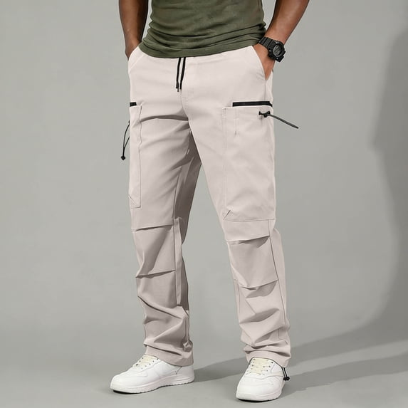 CLOISE Men Baggy Cargo Pants Long with Multi Pocket Big and Tall ...