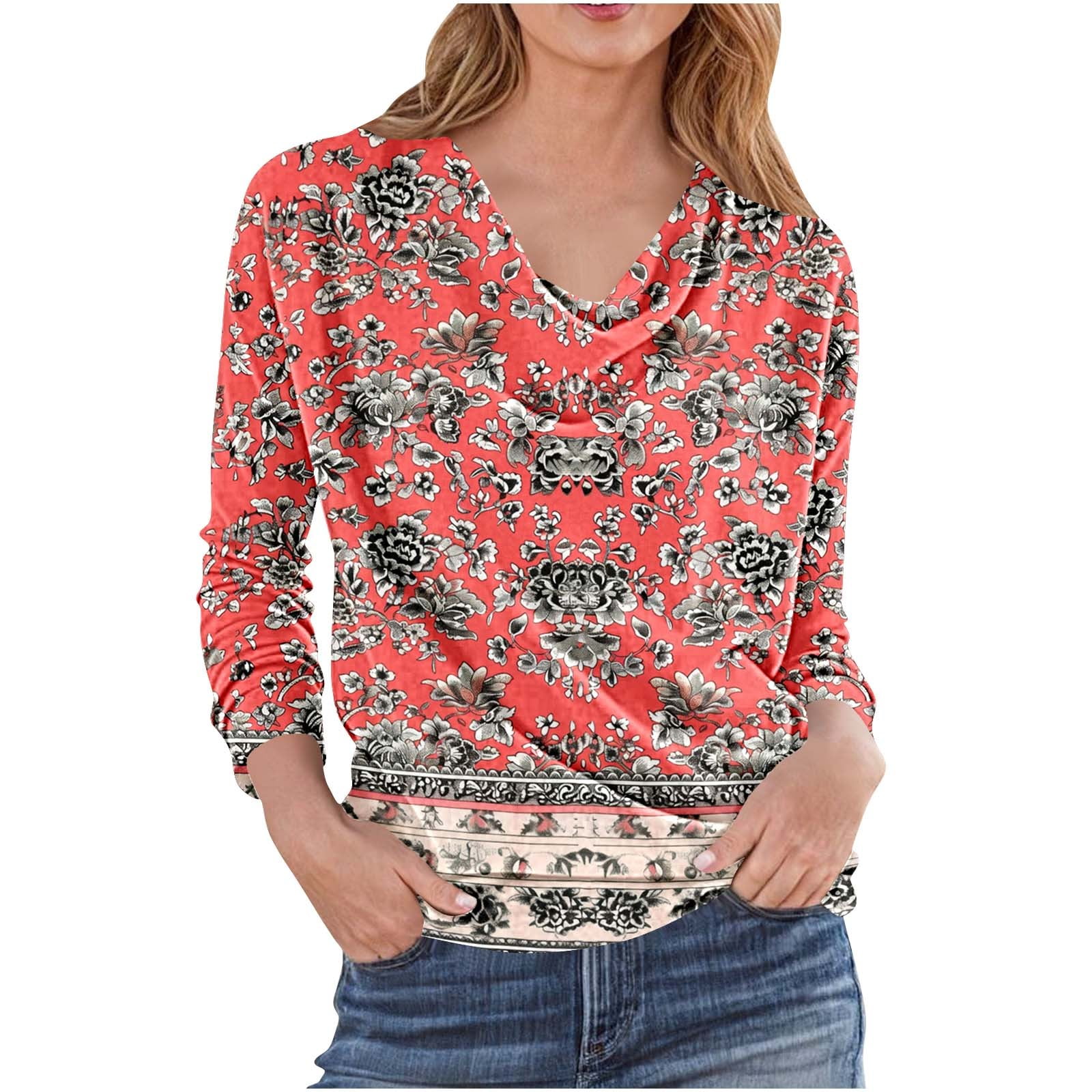 CLOISE Men Graphic Tees Vintage V Neck Graphic Long Sleeve Pullover ...