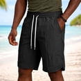 CLOISE Men Summer Shorts with Pockets Big and Tall Drawstring Mid Waist ...