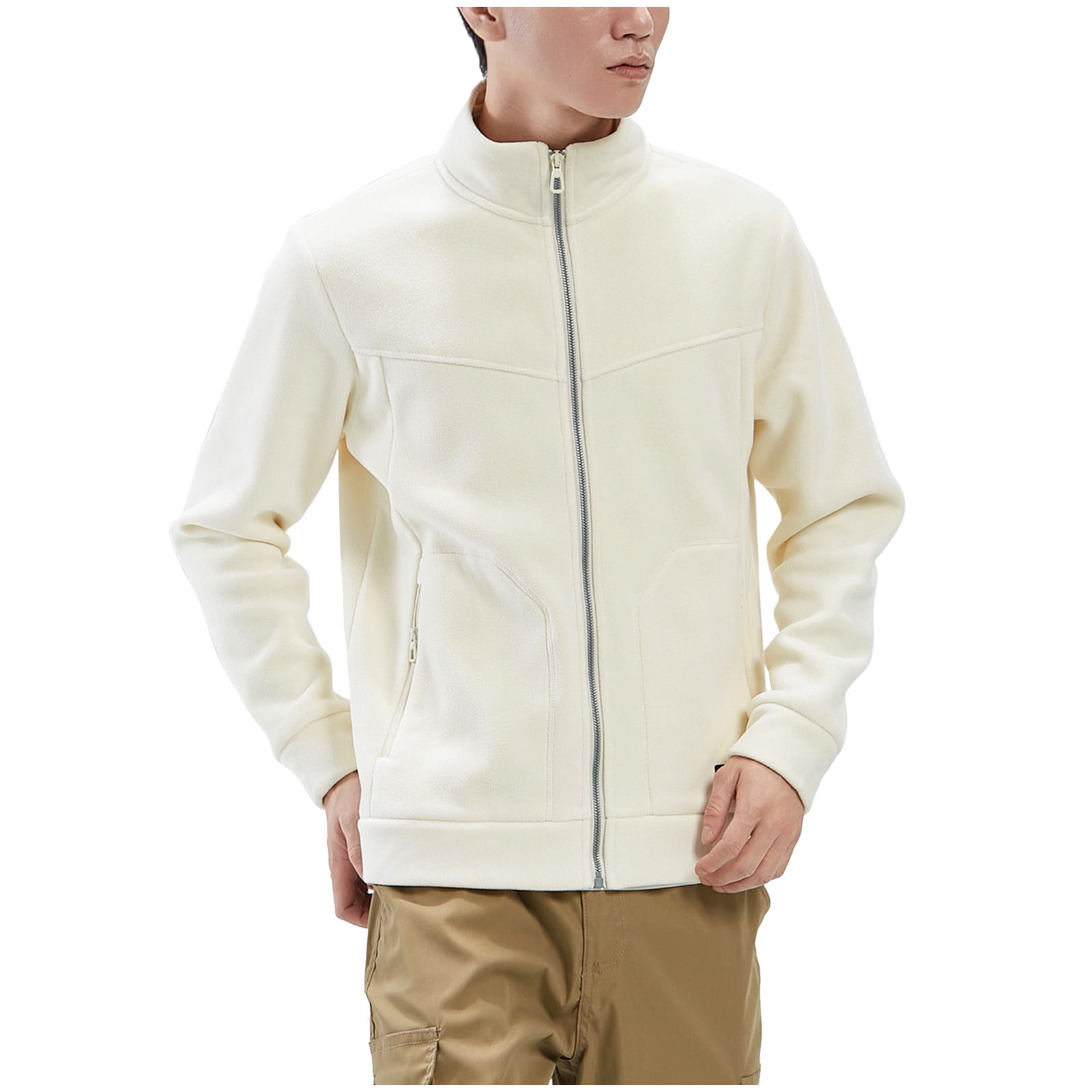 CLOISE Mens Business Casual Tops Big and Tall Mock Neck Shirt Zip up ...