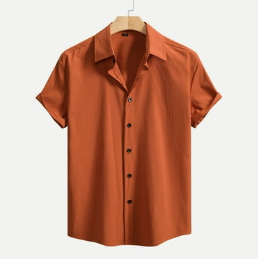CLOISE Mens Tops Short Sleeve Big and Tall Shirts Button Collared ...