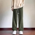CLOISE Mens Casual Dress Pants with Pockets Big and Tall Drawstring Mid ...