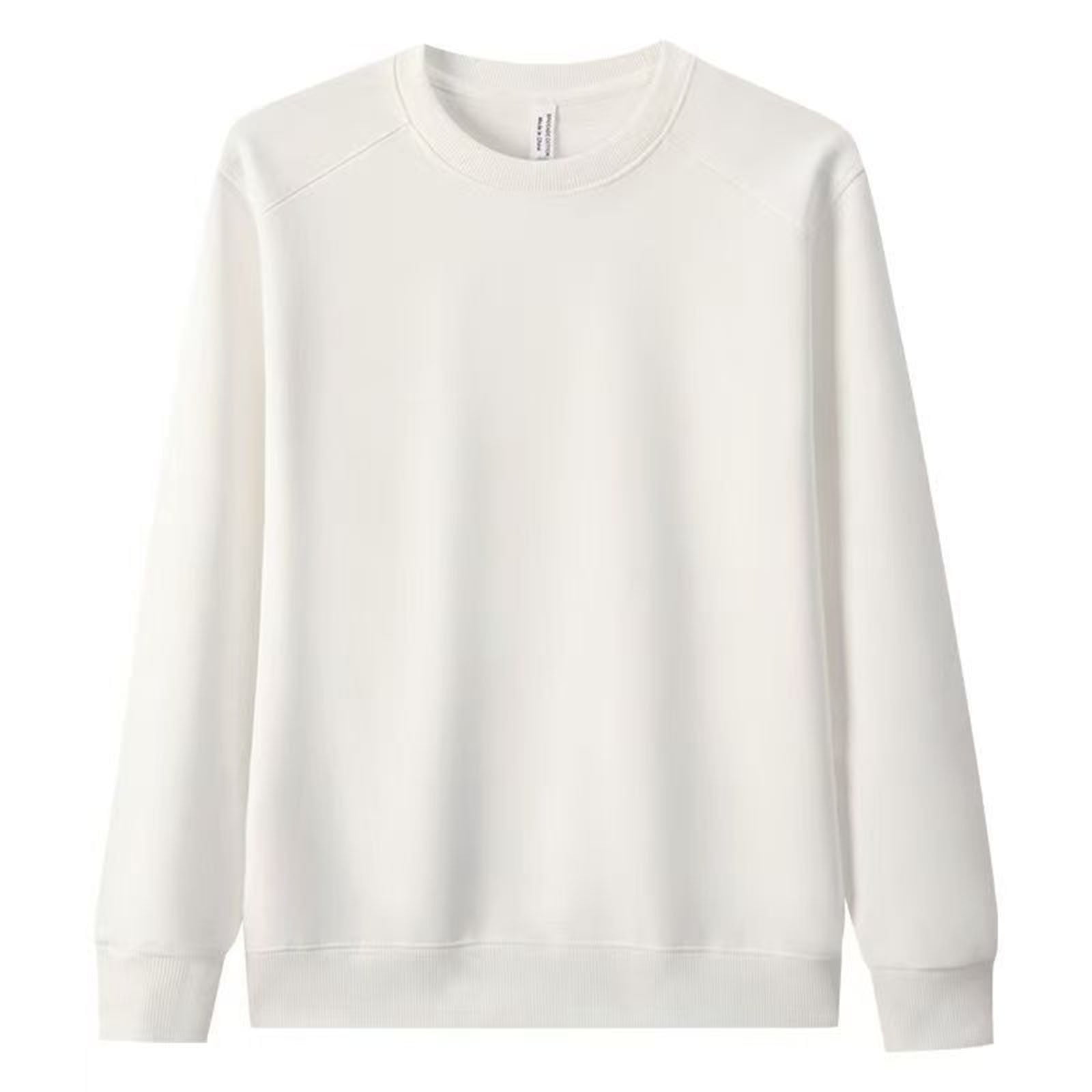 CLOISE Mens Tops Casual Big and Tall Crew Neck Shirt Solid Color Long ...