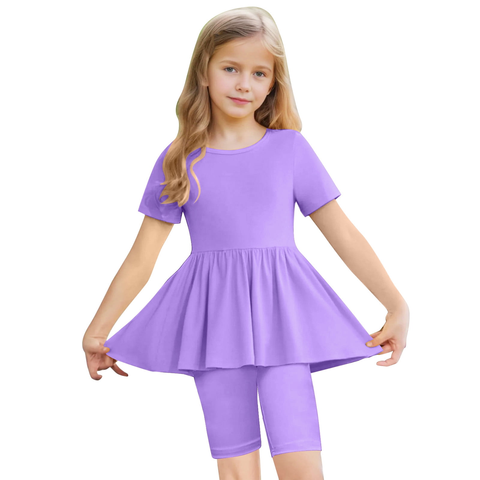 CLOISE Two Piece Set for Kids Girls Outfits Short Sleeve Outfits Lounge ...