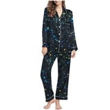 CLOISE Women Pajama Sets Long Sleeves and Long Pants Pjs Sets Pockets ...
