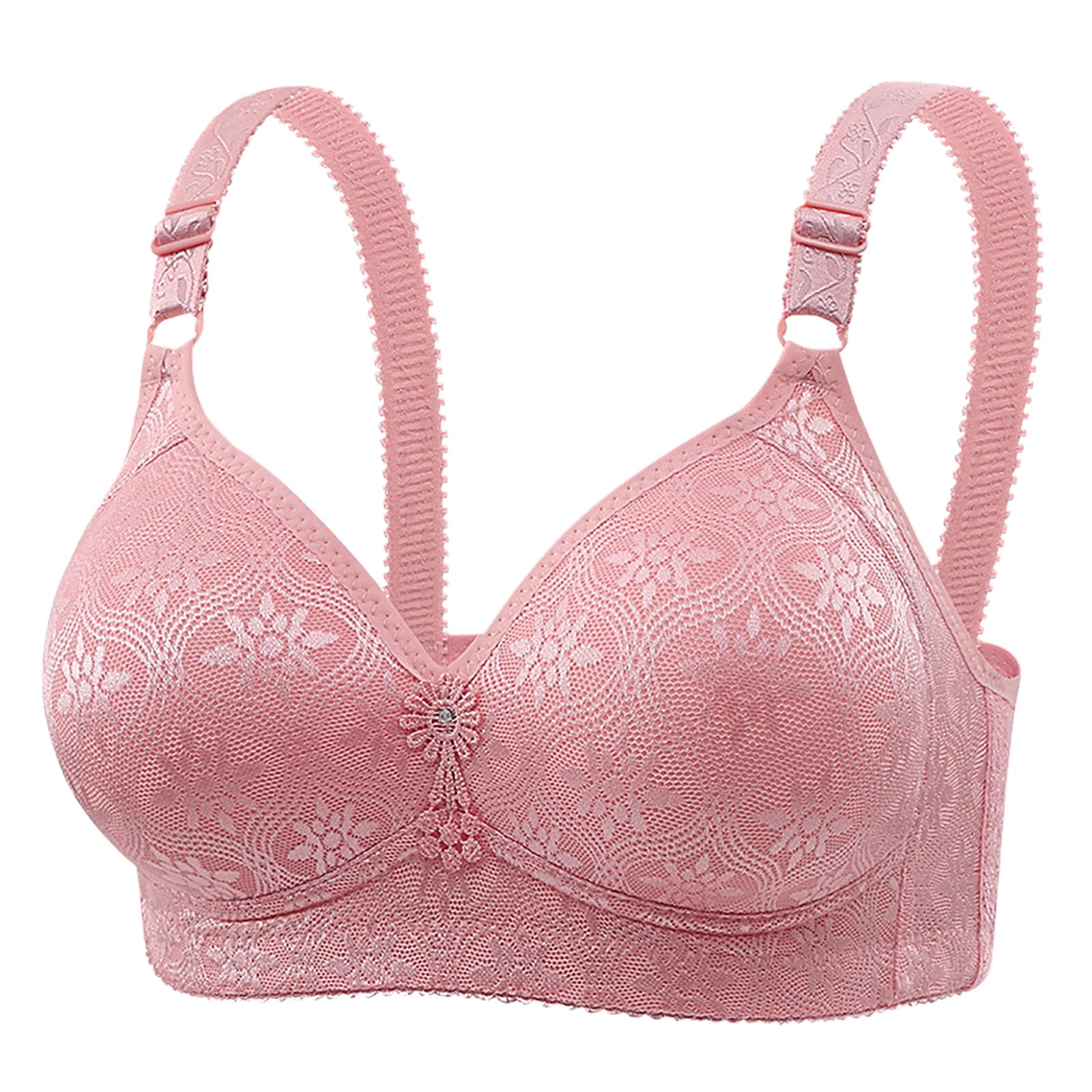 CLOISE Womens Bras No Underwire Full Support Plus Size Push up Padded ...