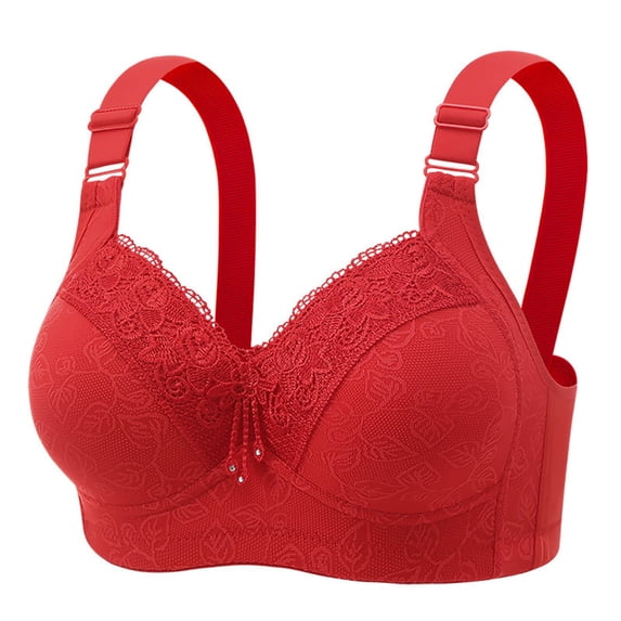 CLOISE Womens Bras No Underwire Full Support Push up Full Coverage Lace ...