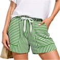 CLOISE Womens Shorts Summer with Multi Pocket Drawstring Mid Waist ...