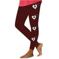 CLOISE Yoga Leggings Plus Size for Women Valentines Tights Stretchy ...