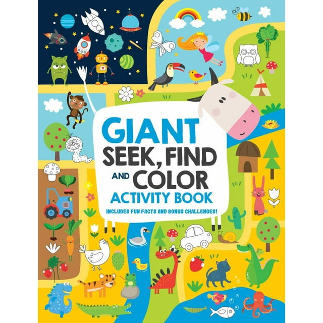 CLOROPHYL: Giant Seek, Find, and Color Activity Book: Includes Fun ...