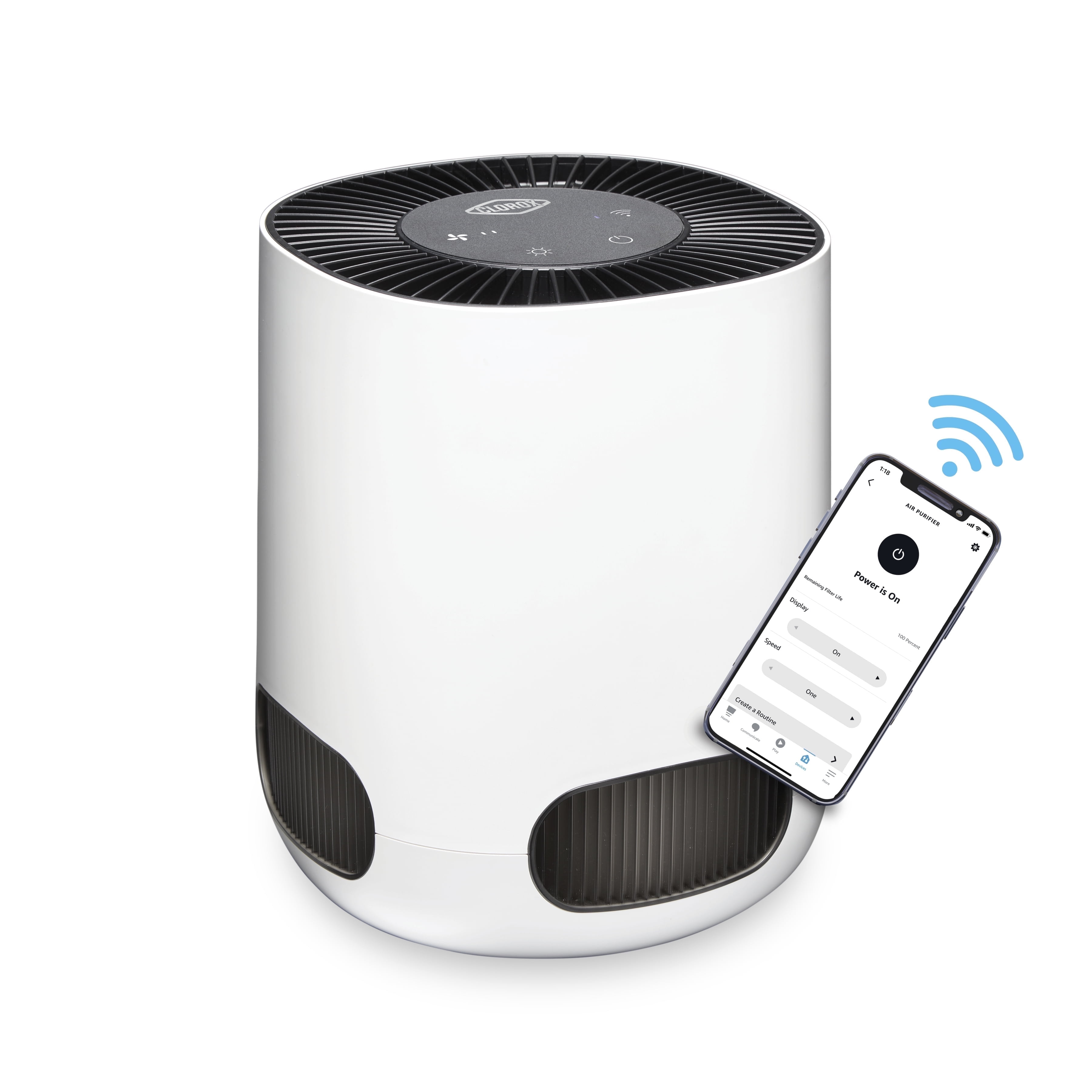 Clorox Smart Tabletop Air Purifier, True HEPA Filter, Alexa Compatible ...
