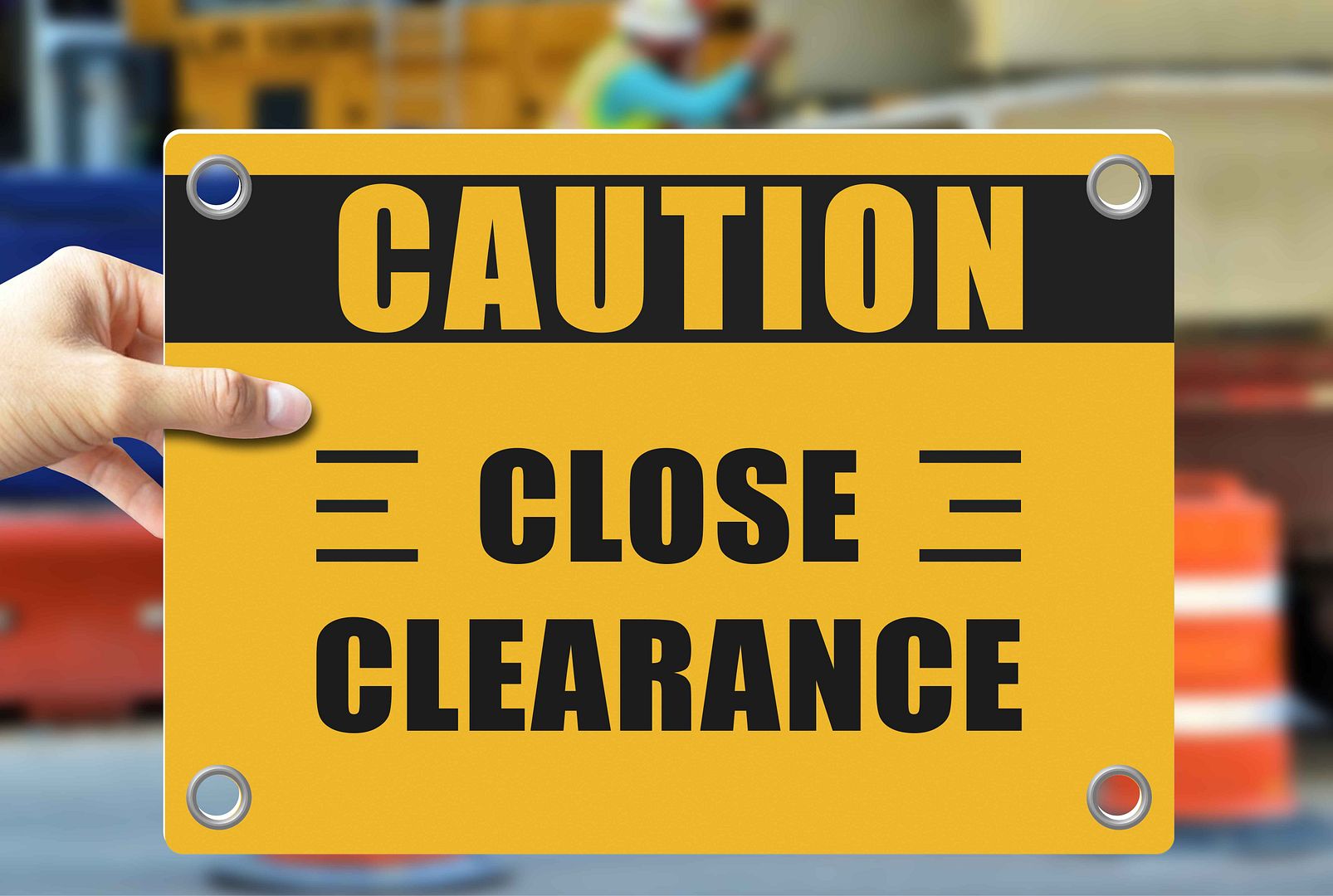 CLOSE CLEARANCE | Warning Notice Caution Danger 3mm PVC Sign - Walmart.com