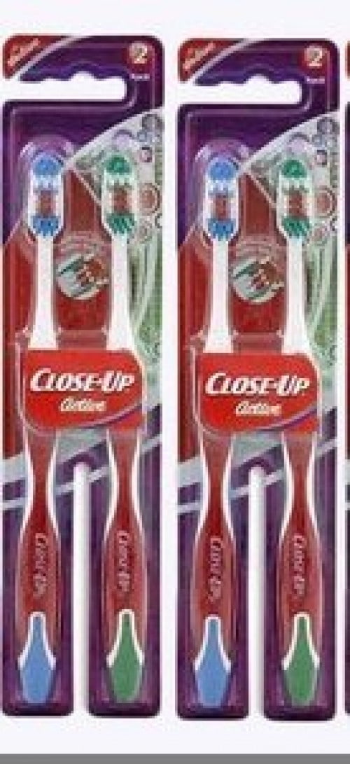 CLOSE-UP TOOTHBRUSH MED. ACTIVE 2-2 packs 4 brushes - Walmart.com