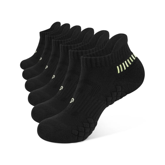 CLOSEMATE Men’s Running Socks Cushioned Ankle Socks Low Cut Athletic ...
