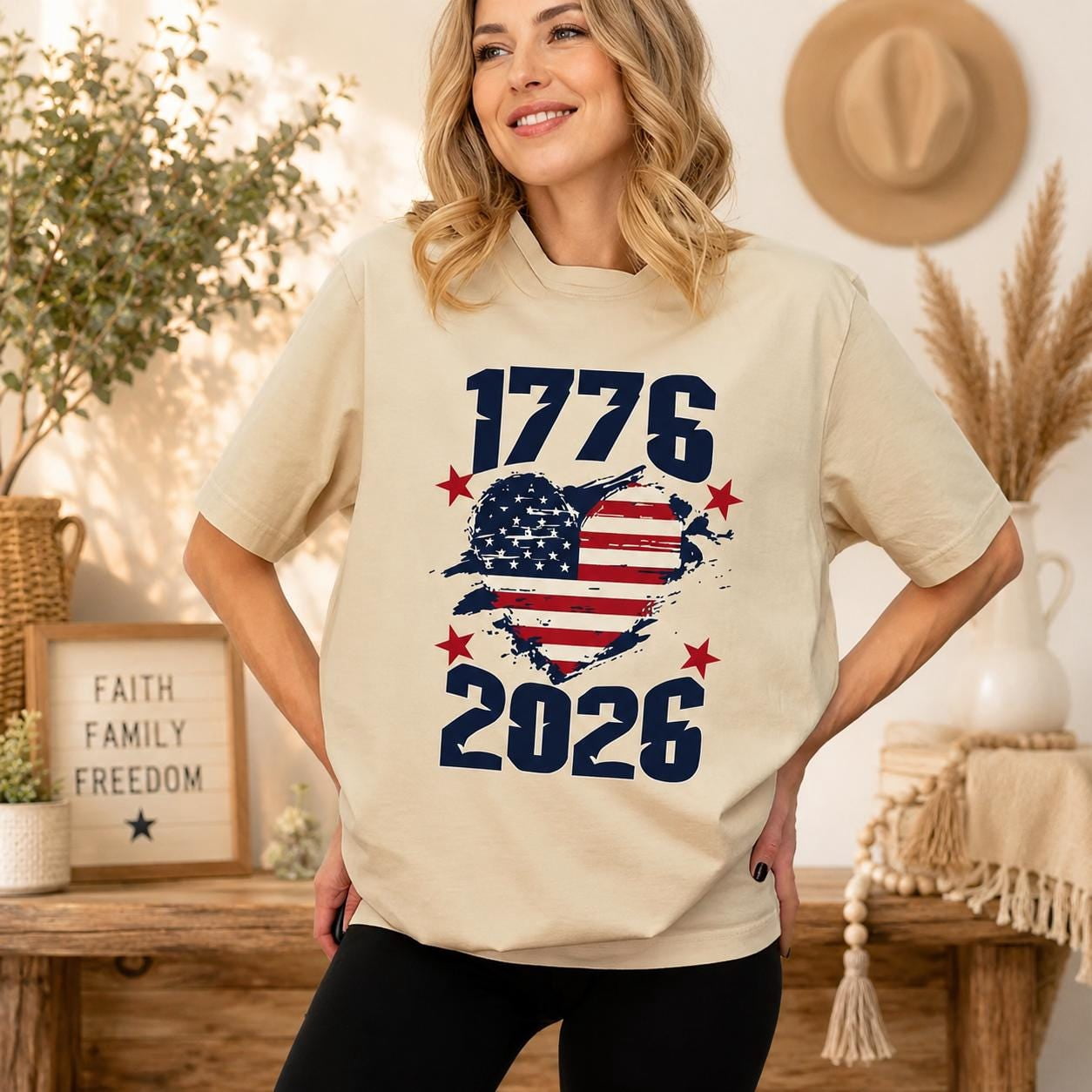 CLOTEX 1776 2026 USA 250th Anniversary Shirt | American Flag Heart Tee ...