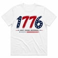 CLOTEX 1776 Patriotic Flag Design T-Shirt Liberty Freedom Independence ...