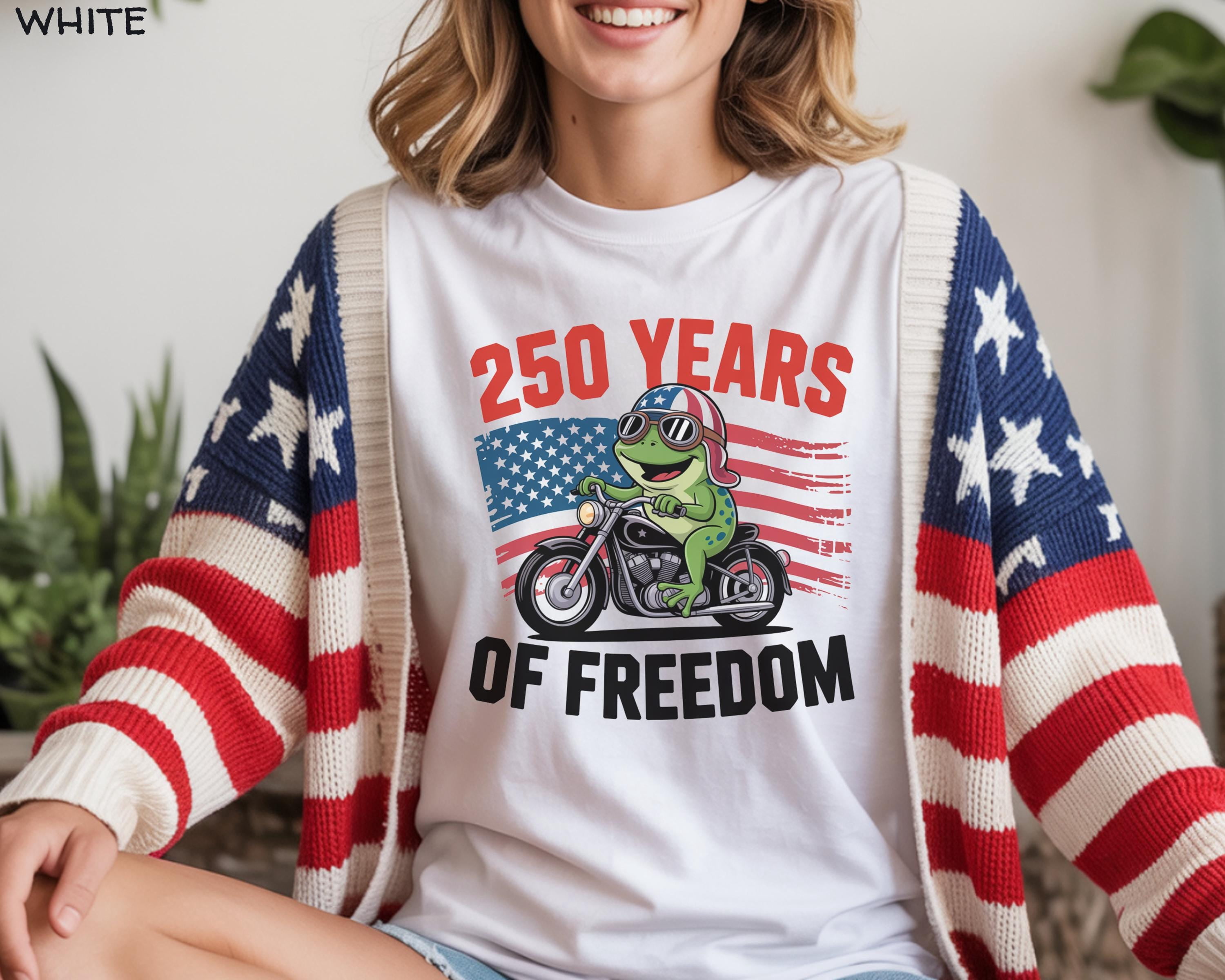CLOTEX 250 Years of Freedom Frog Shirt, Comfort Colors, Funny Patriotic ...