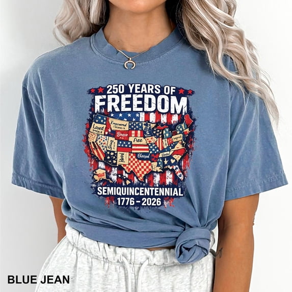 CLOTEX 250 Years of Freedom Shirt, Comfort Colors,250th Birthday USA ...