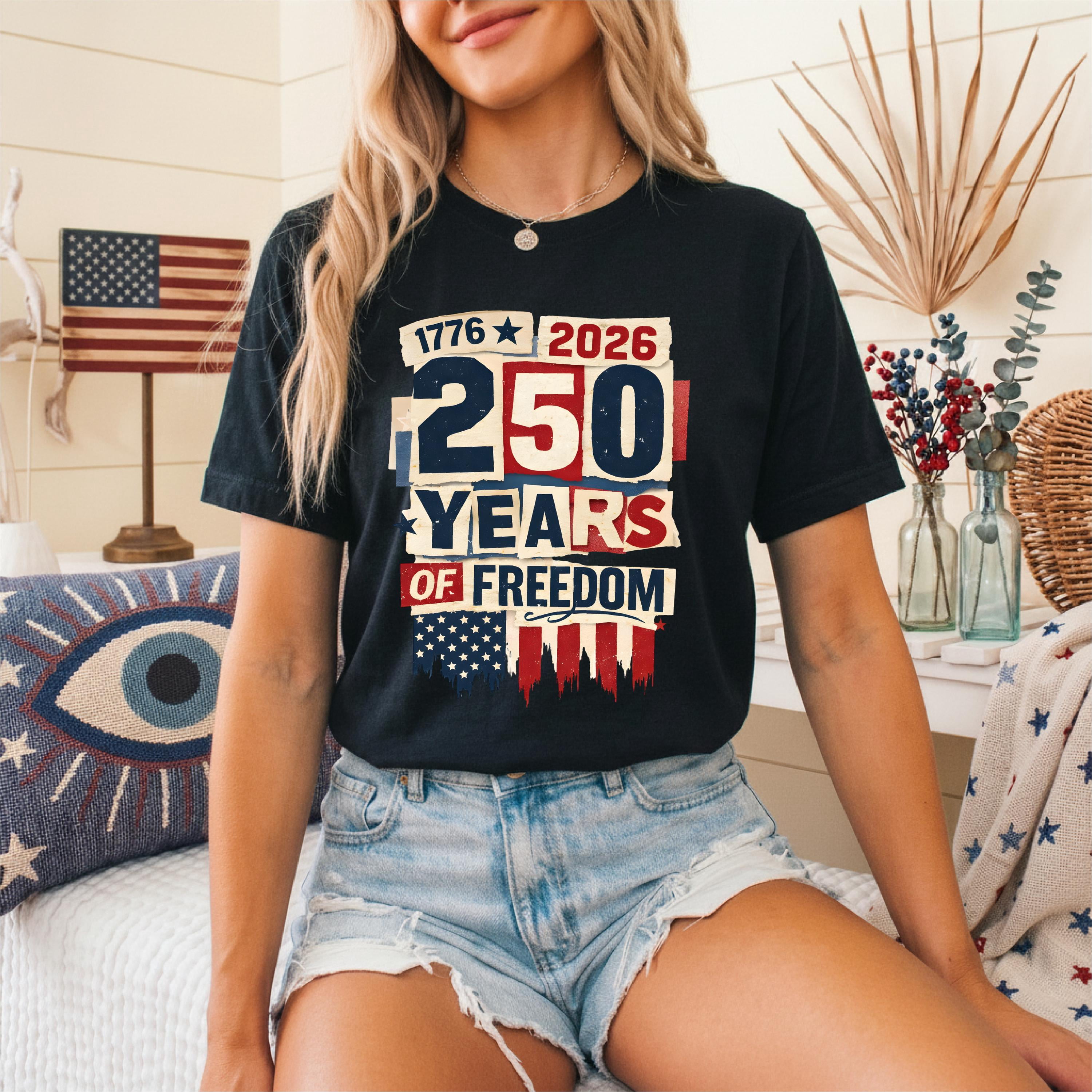 CLOTEX 250 Years Of Freedom Shirt, America 1776-2026 Sweatshirt, USA ...