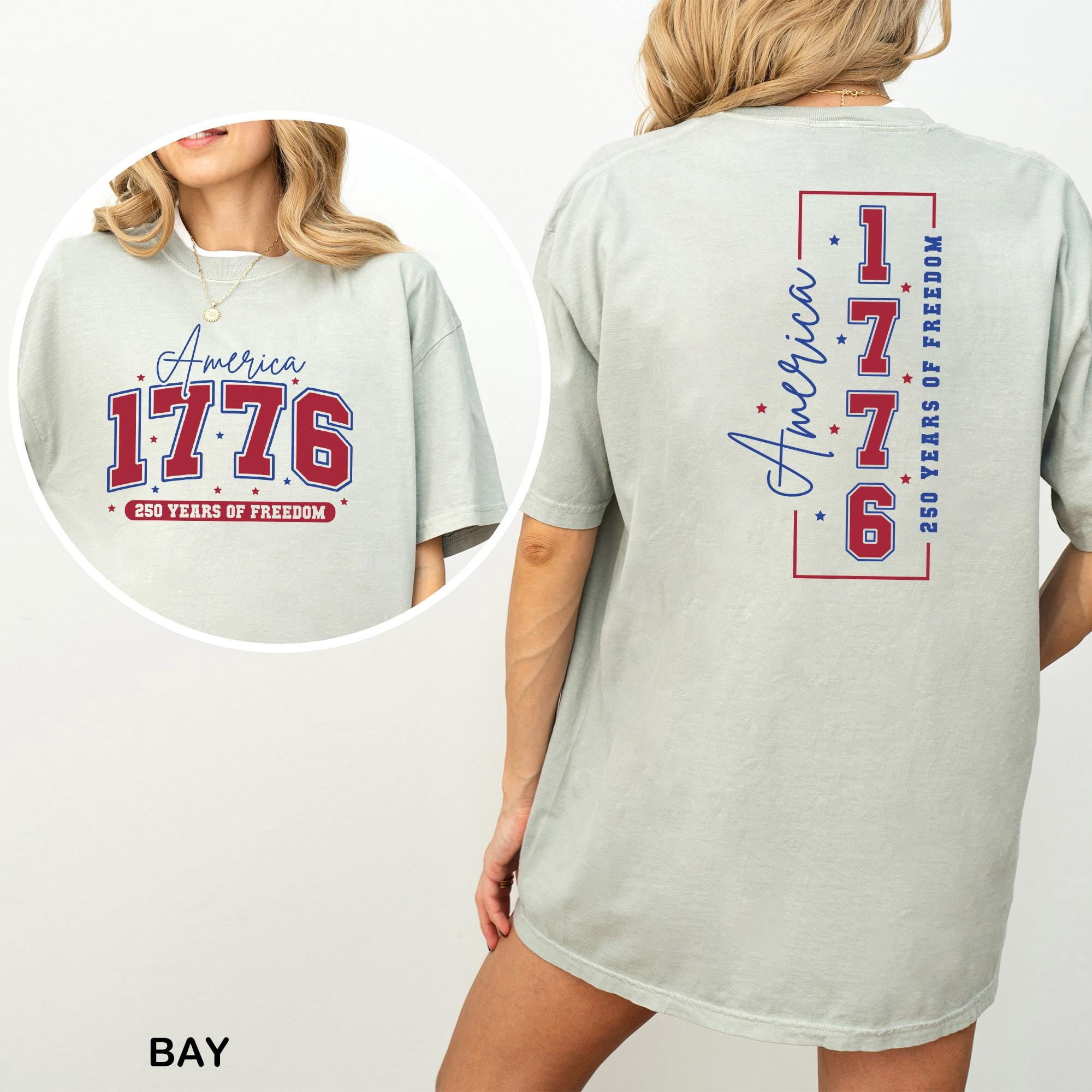 CLOTEX 250 Years of Freedom Shirt, 250th Year USA Flag Shirts ...