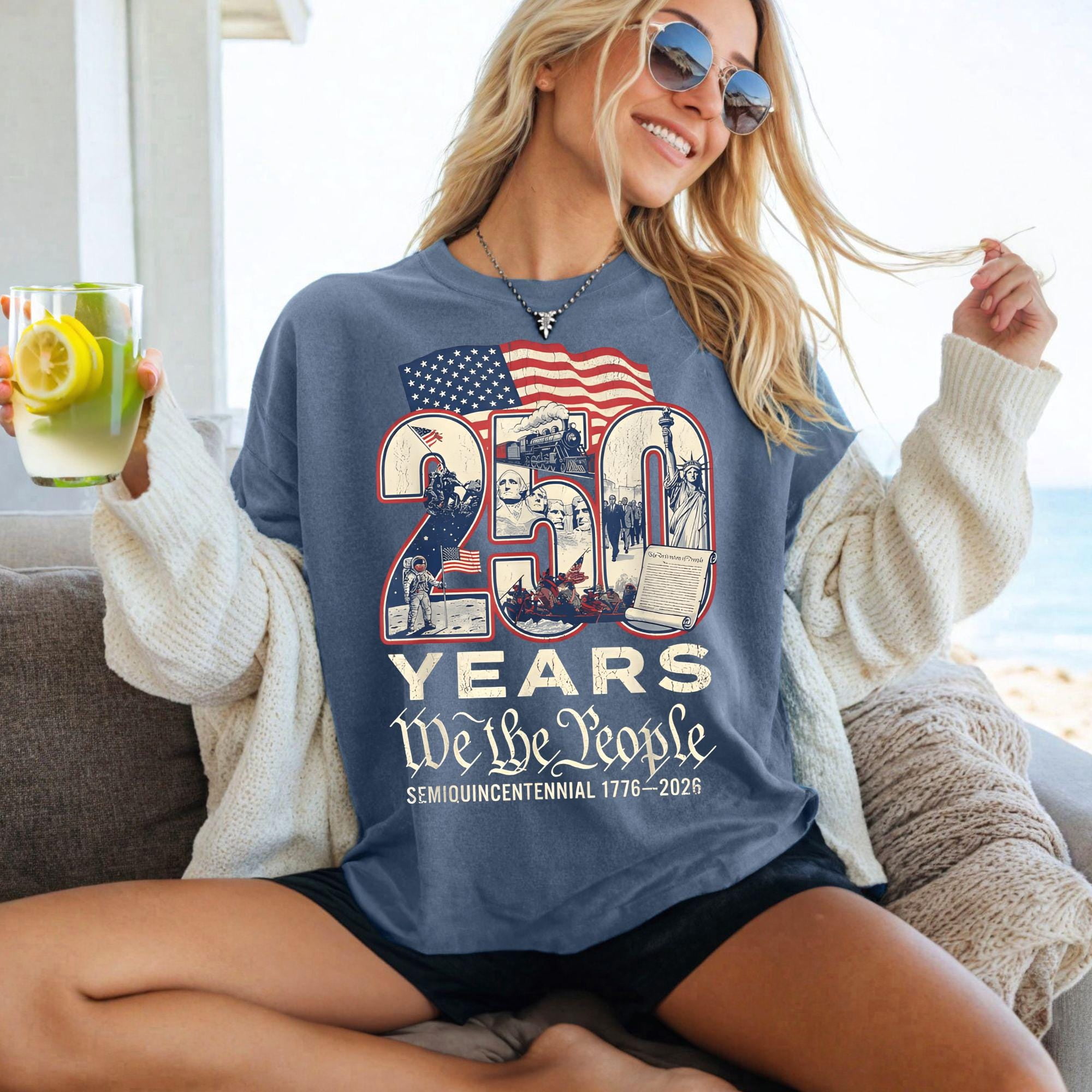 CLOTEX 250th America Anniversary Shirt, We The People Sweatshirt, Usa ...