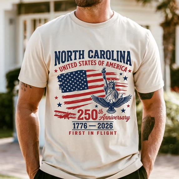 CLOTEX 250th Anniversary Shirt, North Carolina First In Flight Tee, Usa ...