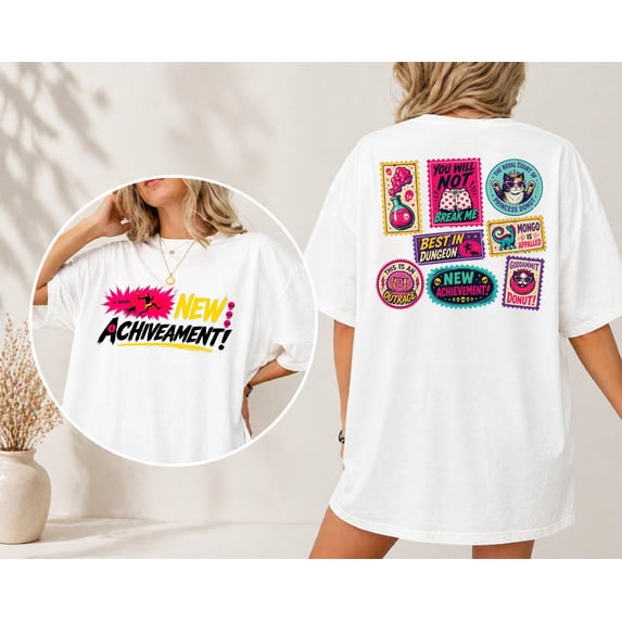CLOTEX Achievement T-Shirt, Donut and Carl Tee, Gift for Readers ...