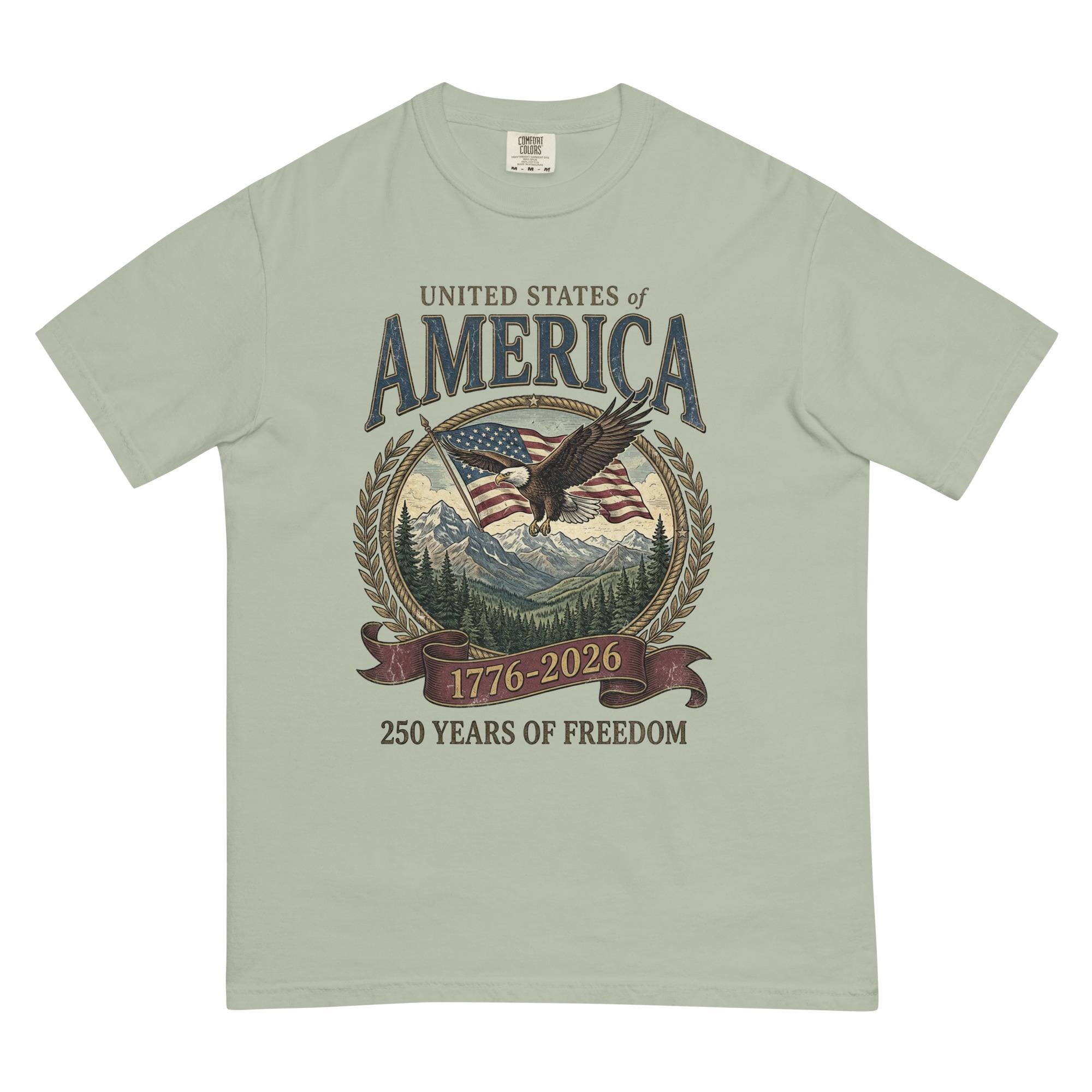 CLOTEX America 250th Anniversary 90s Graphic Style Comfort Colors ...