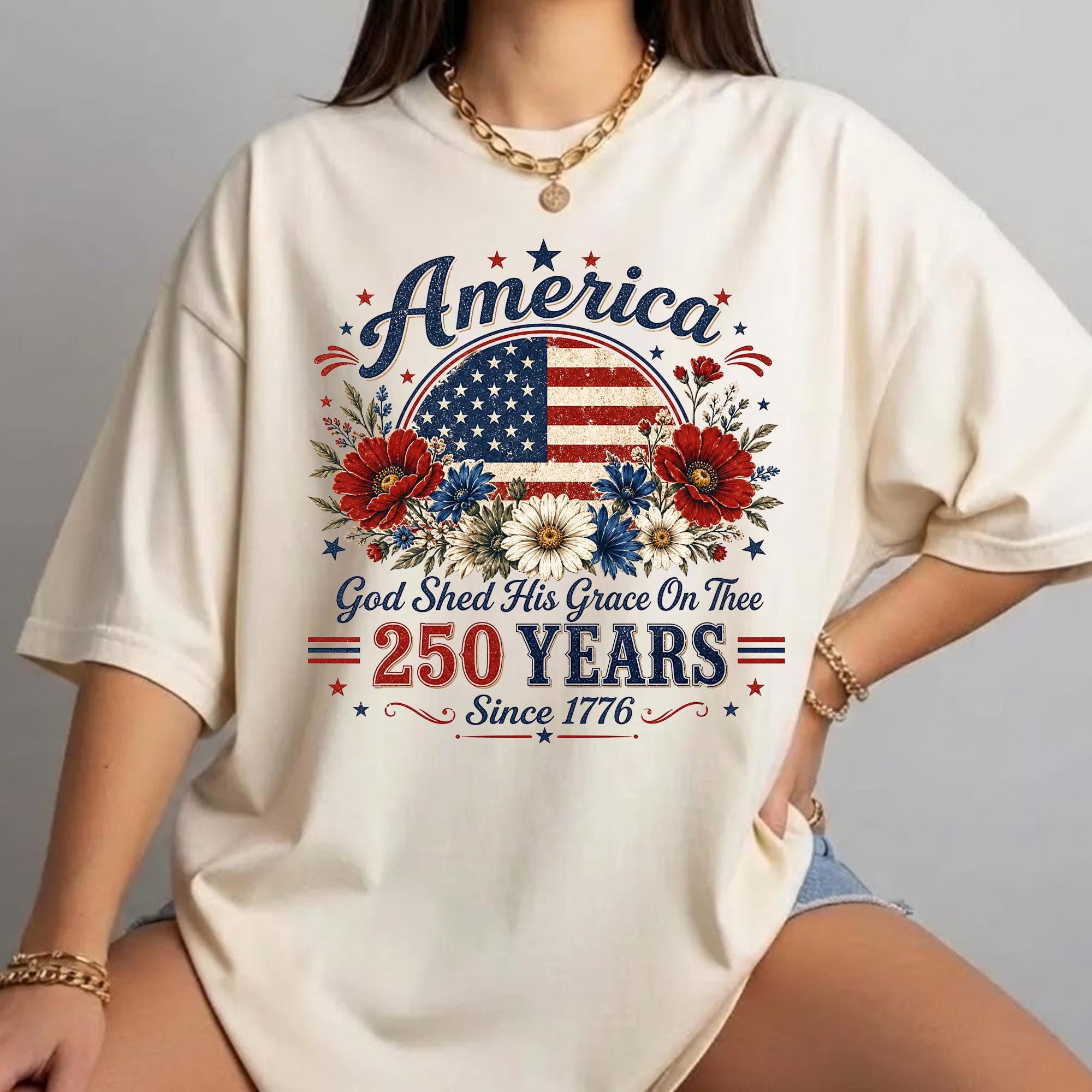 CLOTEX America 250th Anniversary Shirt, Comfort Color T-shirt, God Shed ...