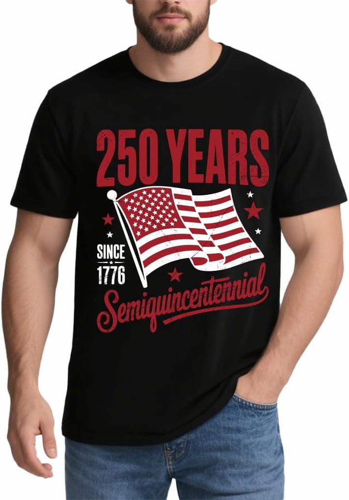 CLOTEX American Flag T-Shirt Memorial Day Red Blue White Star Stripes ...