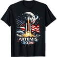 CLOTEX American Moon Landing 2026 Launch Tee Shirt, Black S - Walmart.com