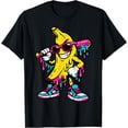 CLOTEX Banana Baseball Player Cartoon Graphic Tee - Fun and Unique ...