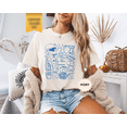 CLOTEX Baseball Doodle Comfort Colors® T-Shirt, Hand Drawn Women's ...