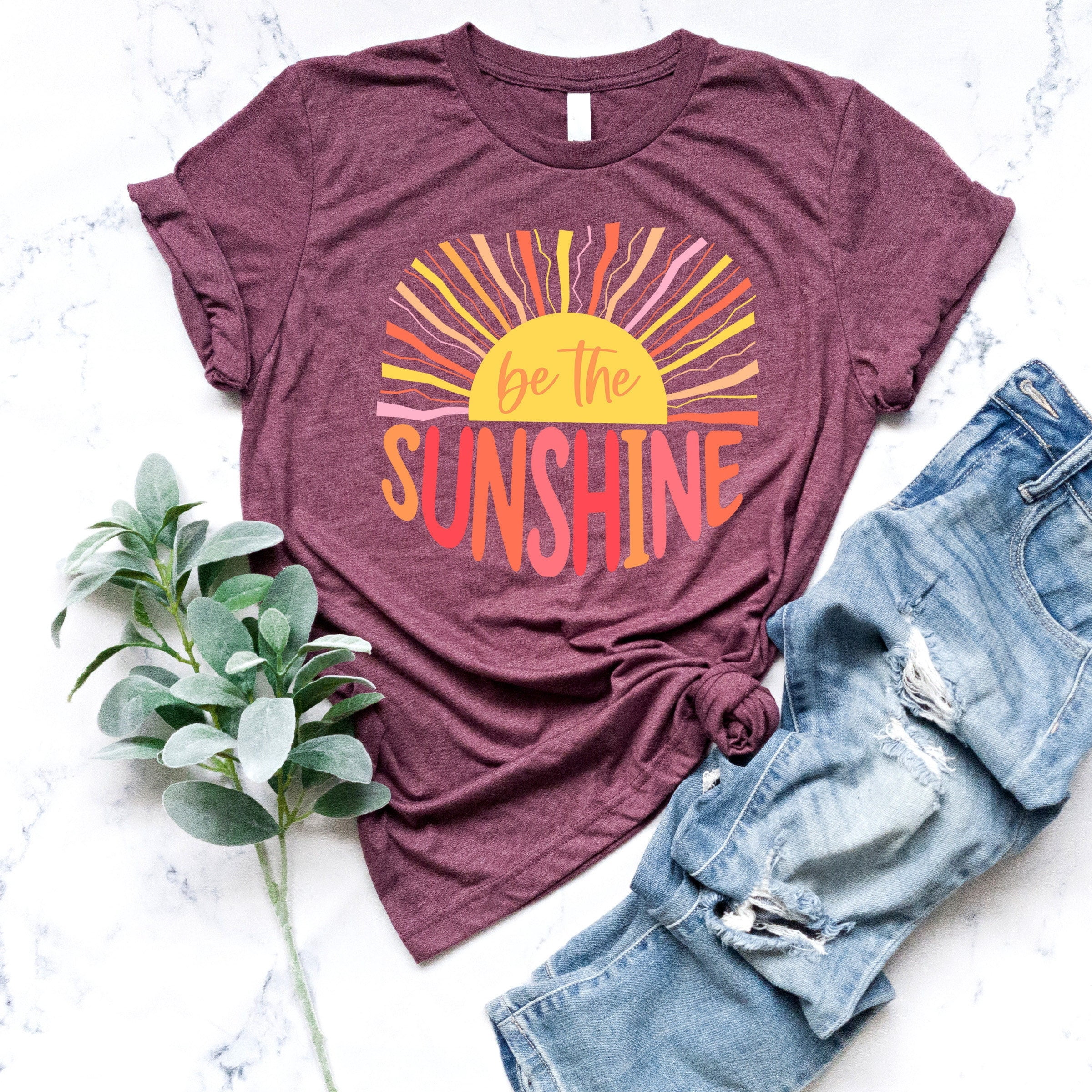 CLOTEX Be The Sunshine T-Shirt, Vintage Summer TShirt, Summer Vacation ...