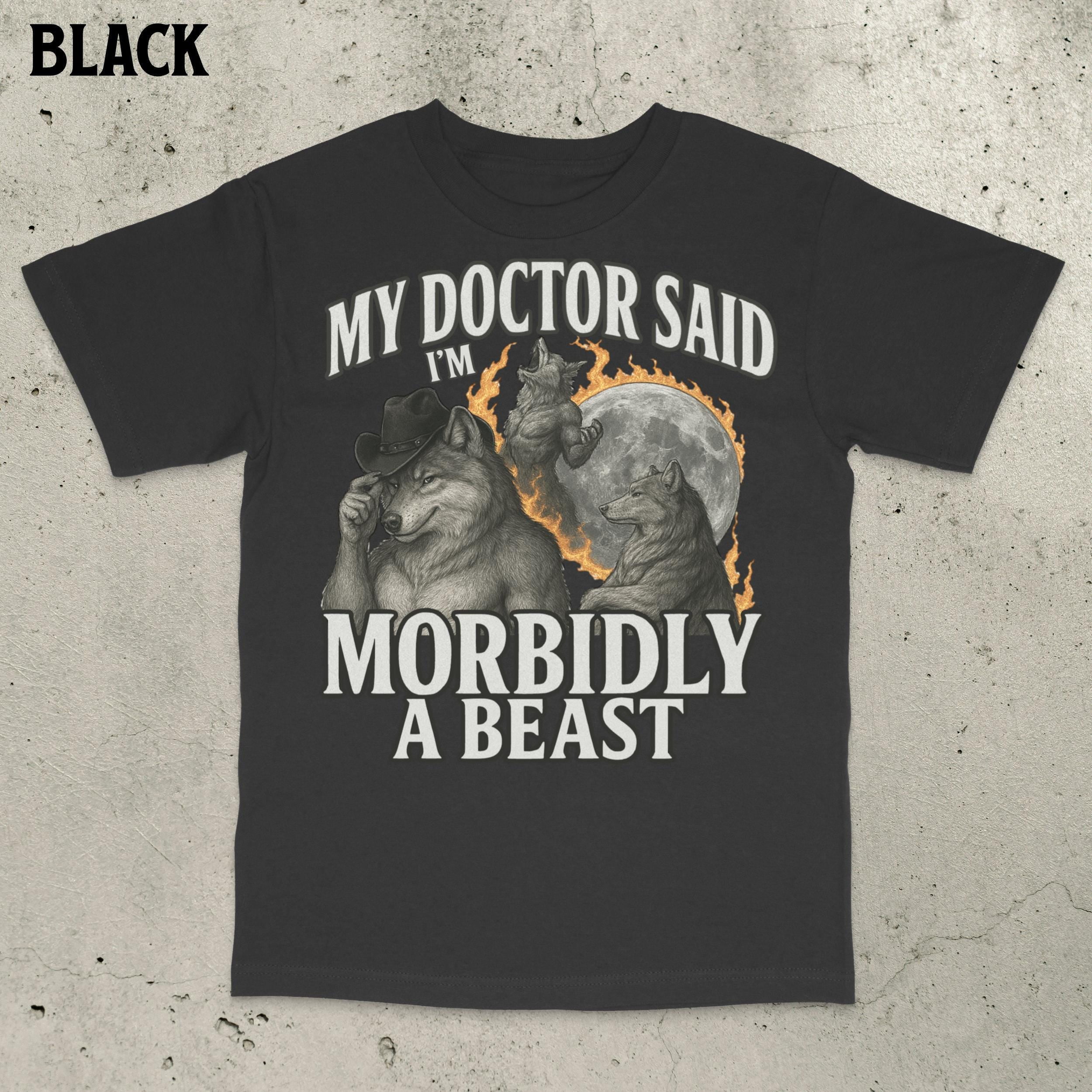 CLOTEX Beast Shirt, Werewolf Memes, Alpha Wolf T-Shirt, Werewolf Shirt ...