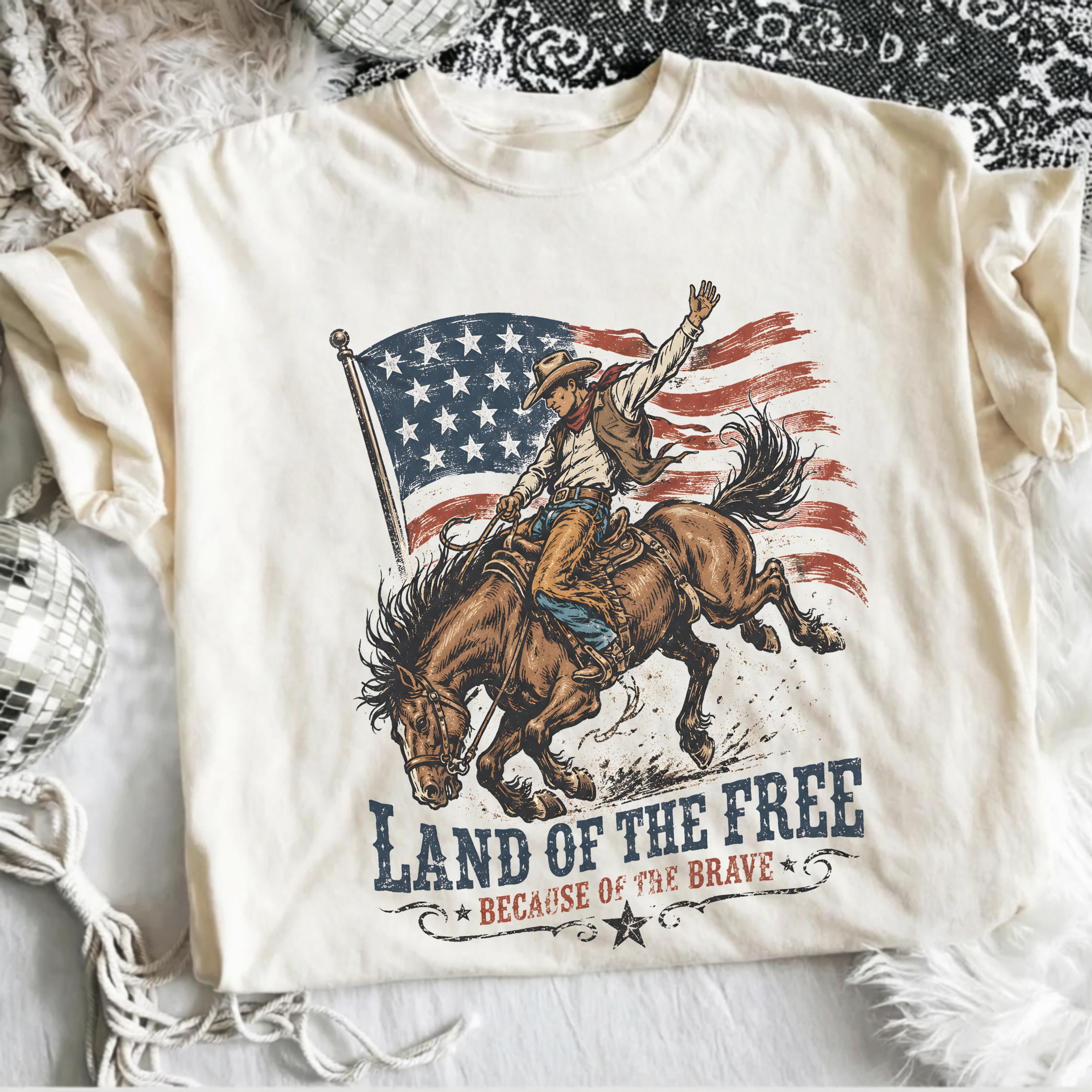 CLOTEX Bucking Horse Tee, Comfort Colors Western Shirt, Fourth of July ...
