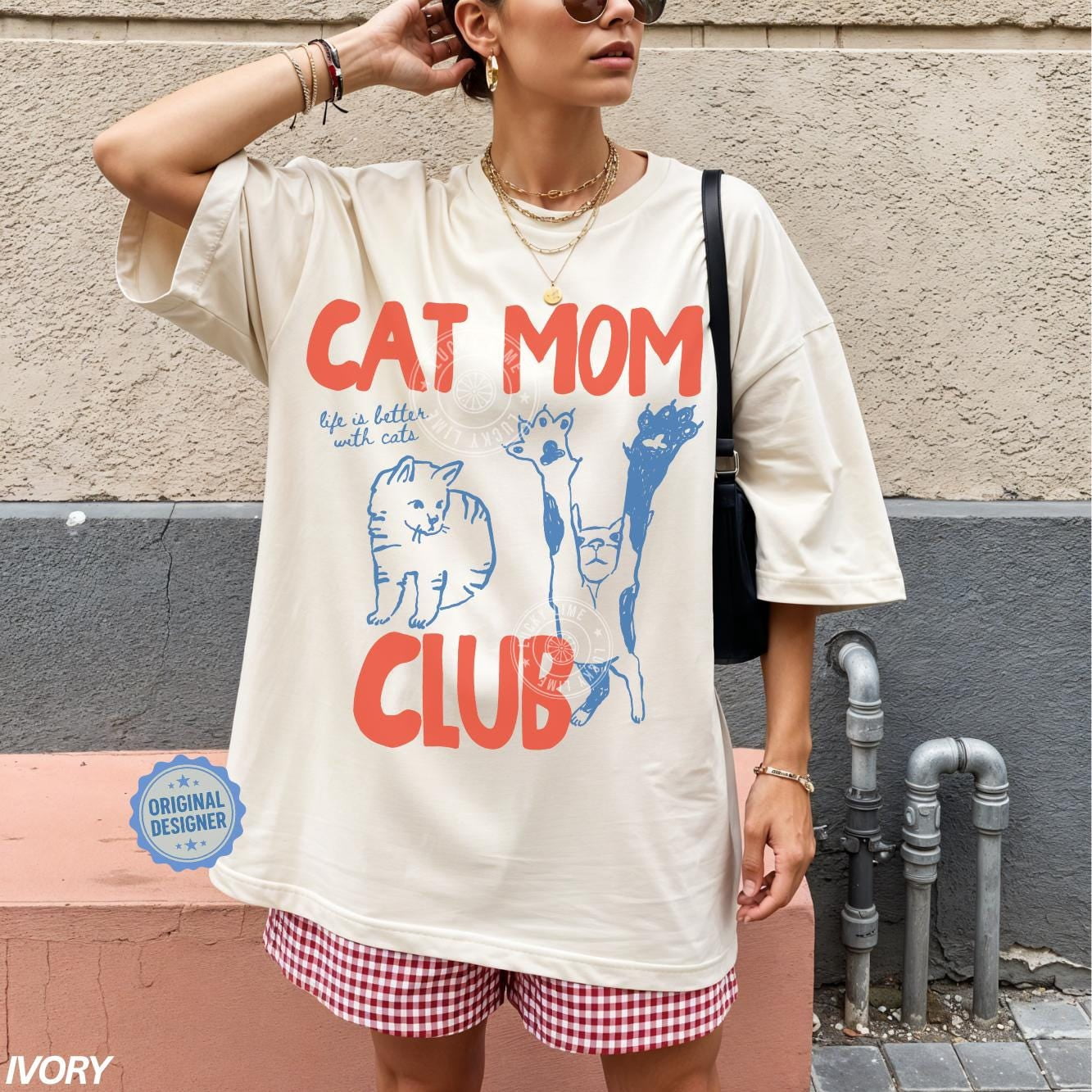 CLOTEX Cat Mom Shirt, Cat Mama Tee, Comfort Colors® Cat Mom TShirt ...