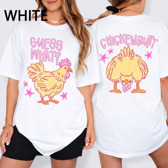 CLOTEX Chicken Shirt, Comfort Colors Tee, Funny Chicken Meme Shirt, Two ...